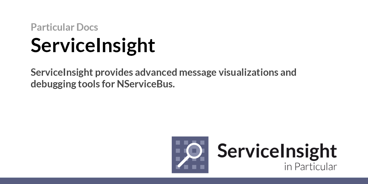 ServiceInsight • Particular Docs