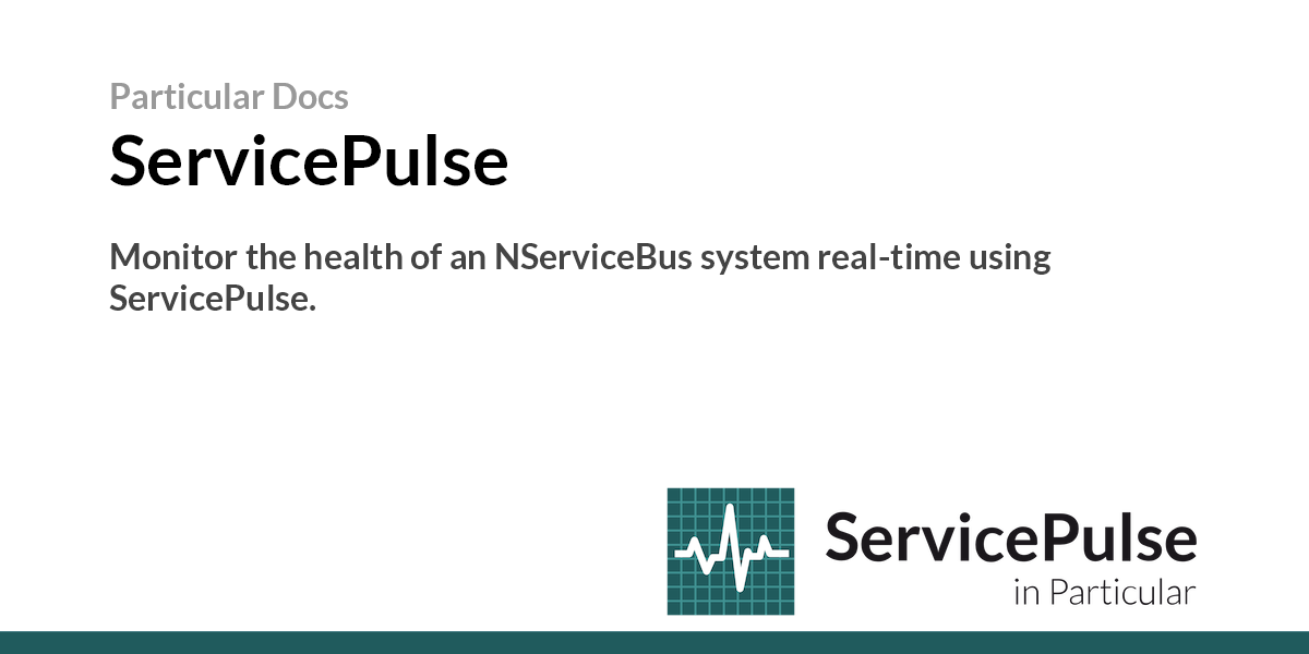 ServicePulse • Particular Docs