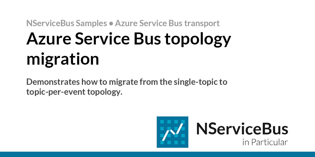 Azure Service Bus topology migration • Azure Service Bus Transport ...