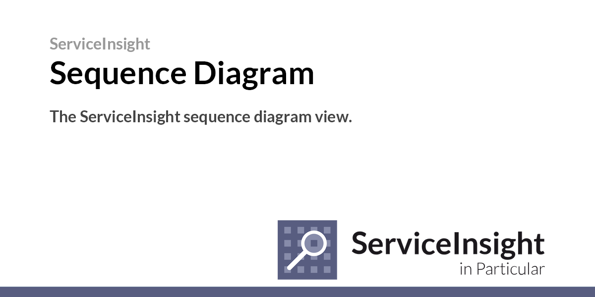 Sequence Diagram • ServiceInsight • Particular Docs