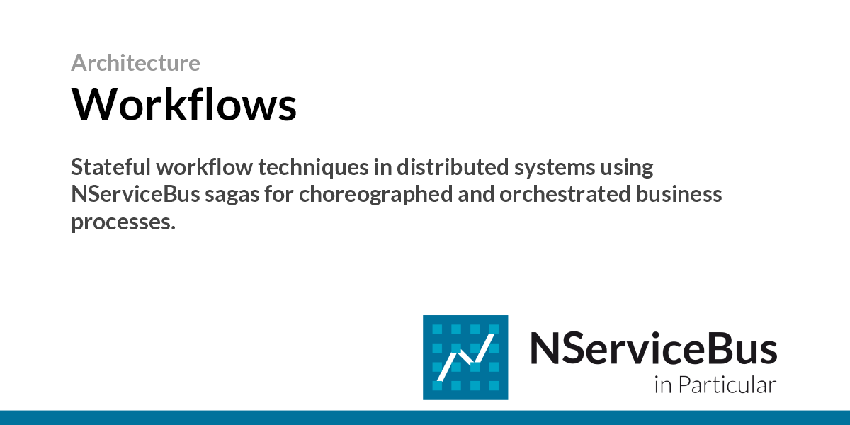 Workflows • NServiceBus • Particular Docs